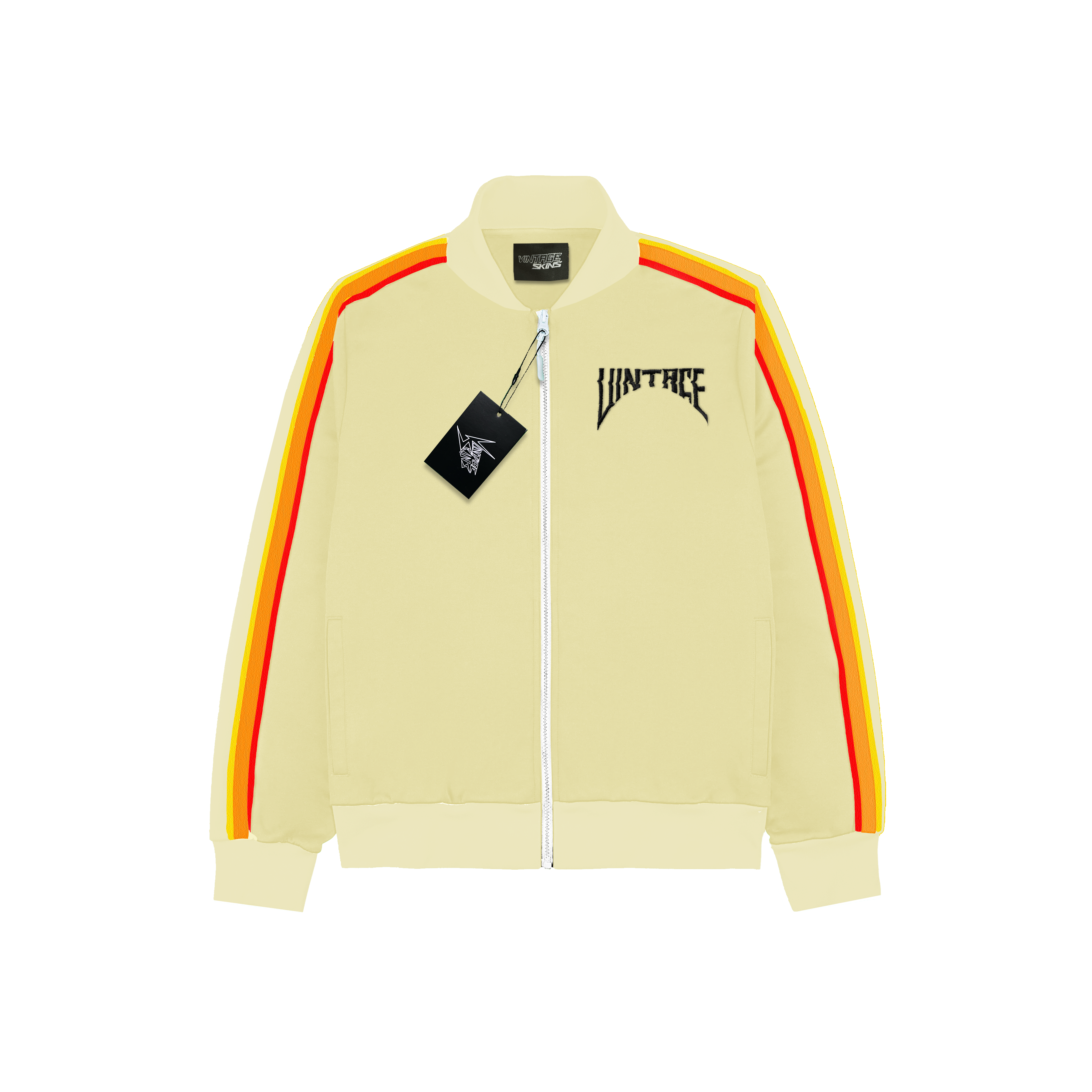 CREAM TRACK JACKET – VINTAGE SKINS